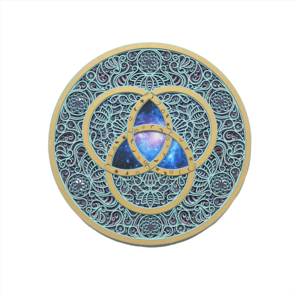 Buy Cosmo Wooden Mandala Wall Art from Endmill Kalakruti – Kalatman